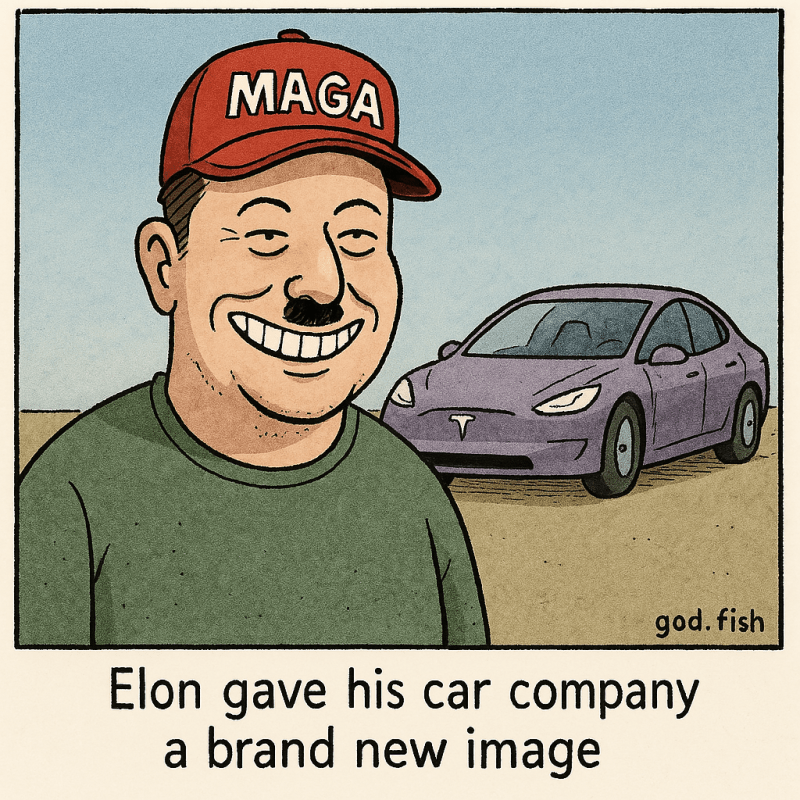 Das Image von Tesla - god.fish